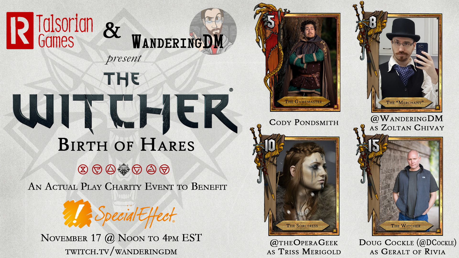 Doug Cockle to Play Geralt in Witcher TRPG Charity Event – R. Talsorian ...