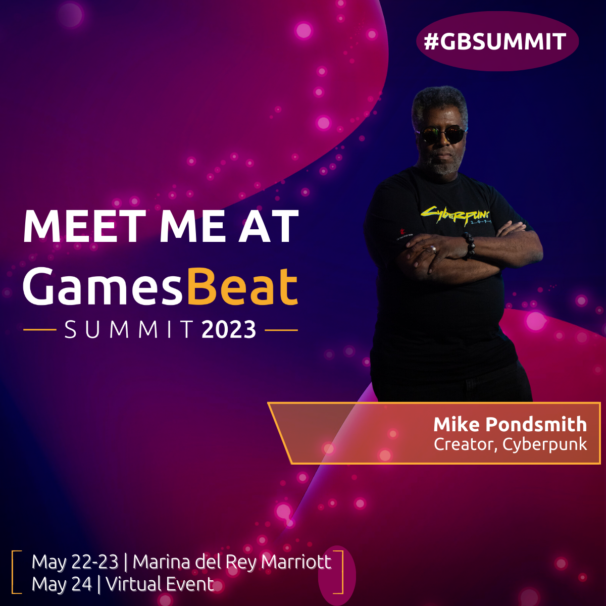 Mike Pondsmith at the GamesBeat Summit 2023 – R. Talsorian Games